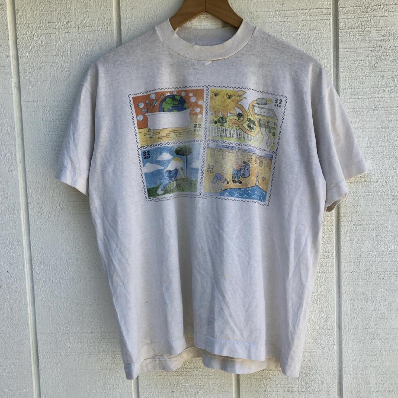 Vintage 1994 US Postal Service Stamps Shirt🔥 No... - Depop