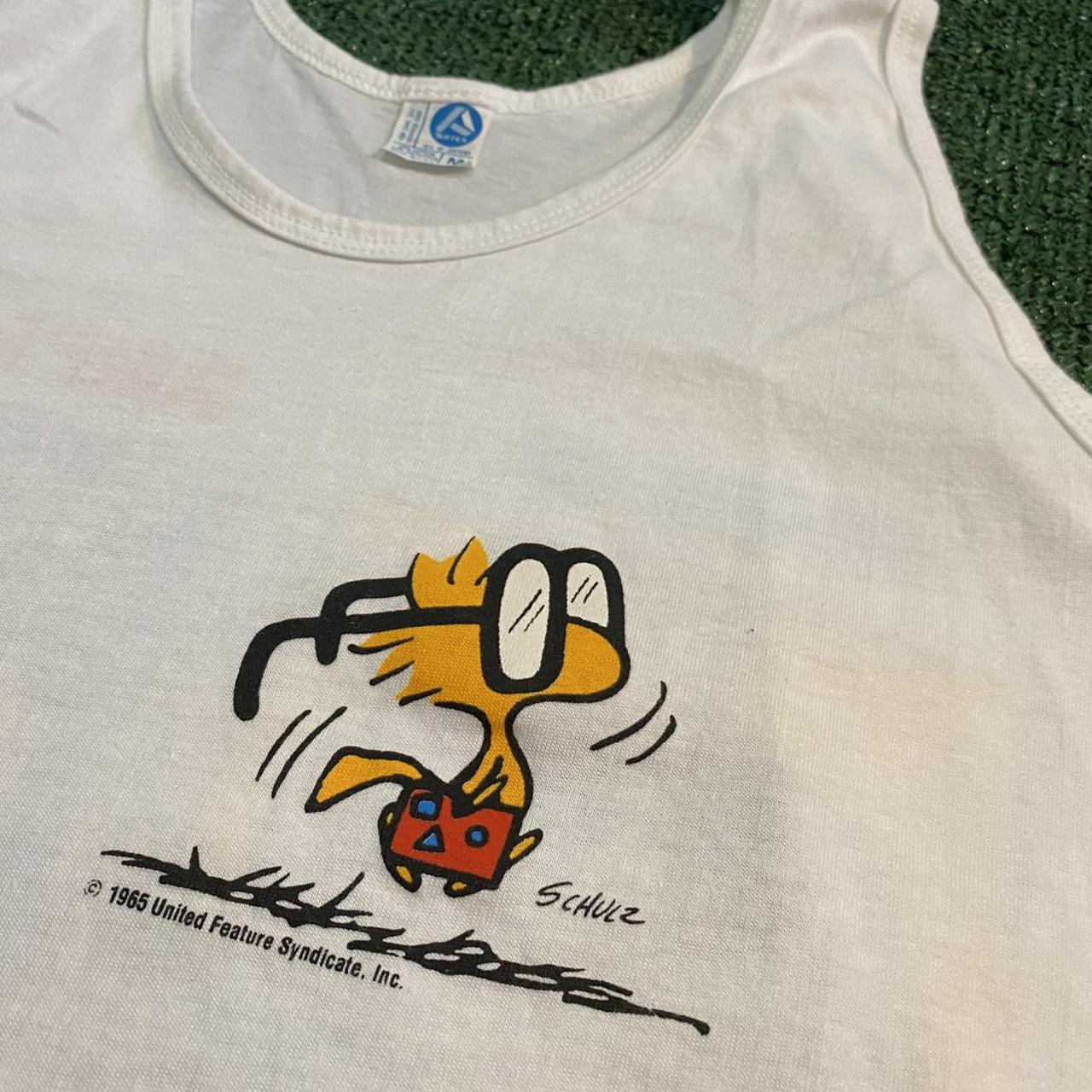Vintage Joe Cool Snoopy tank top. This single stitch... - Depop