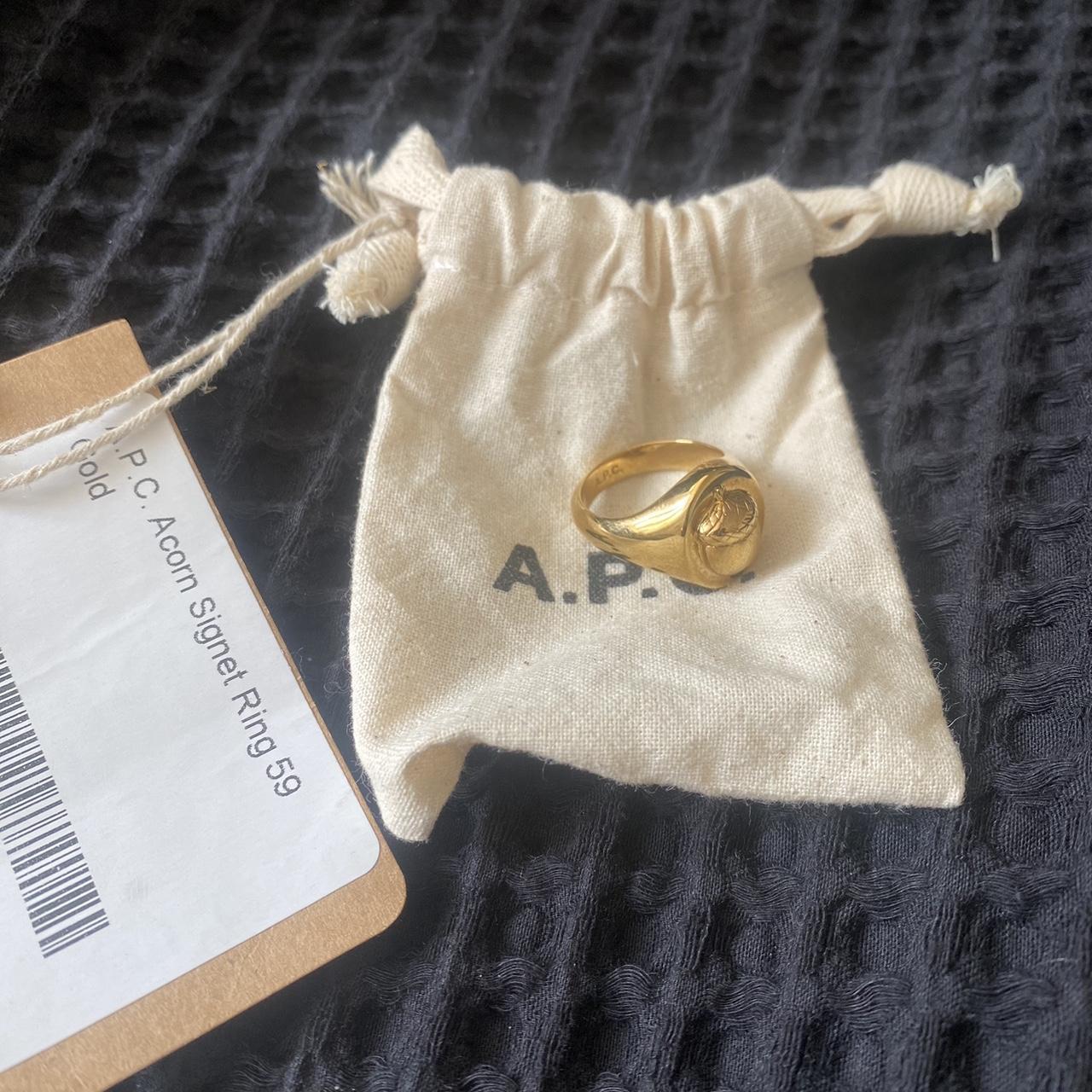 A.P.C Acorn signet ring Size 59 - R - 58mm Brand... - Depop