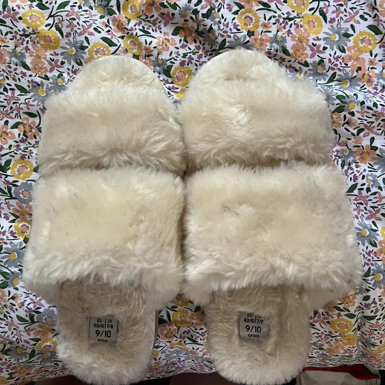 These super cute fluffy slippers from Kmart. Hardly... - Depop