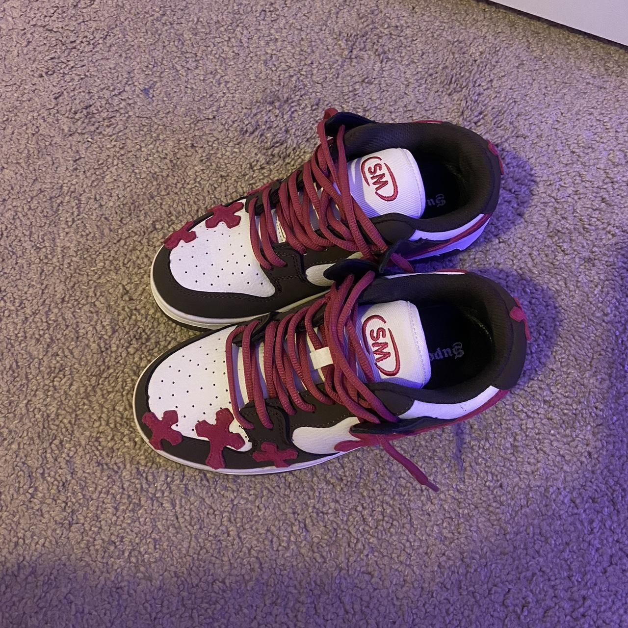 Supermade brown and pink shoes -only worn once... - Depop