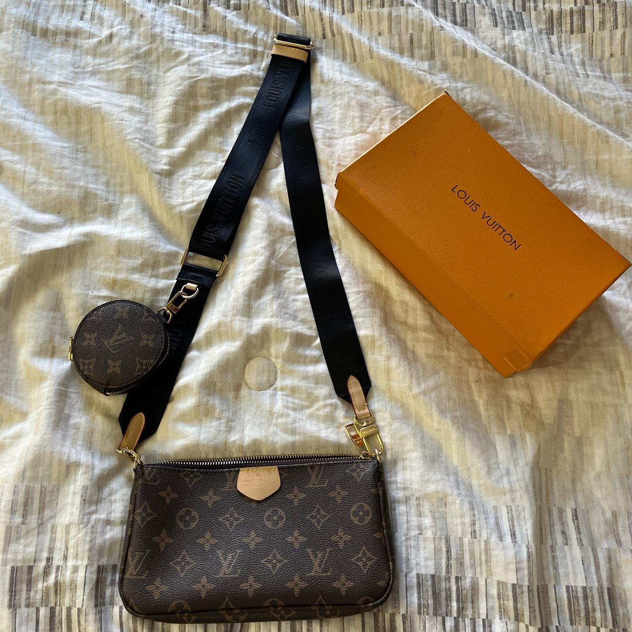 Louis Vuitton crossbody strap bag with attached... - Depop
