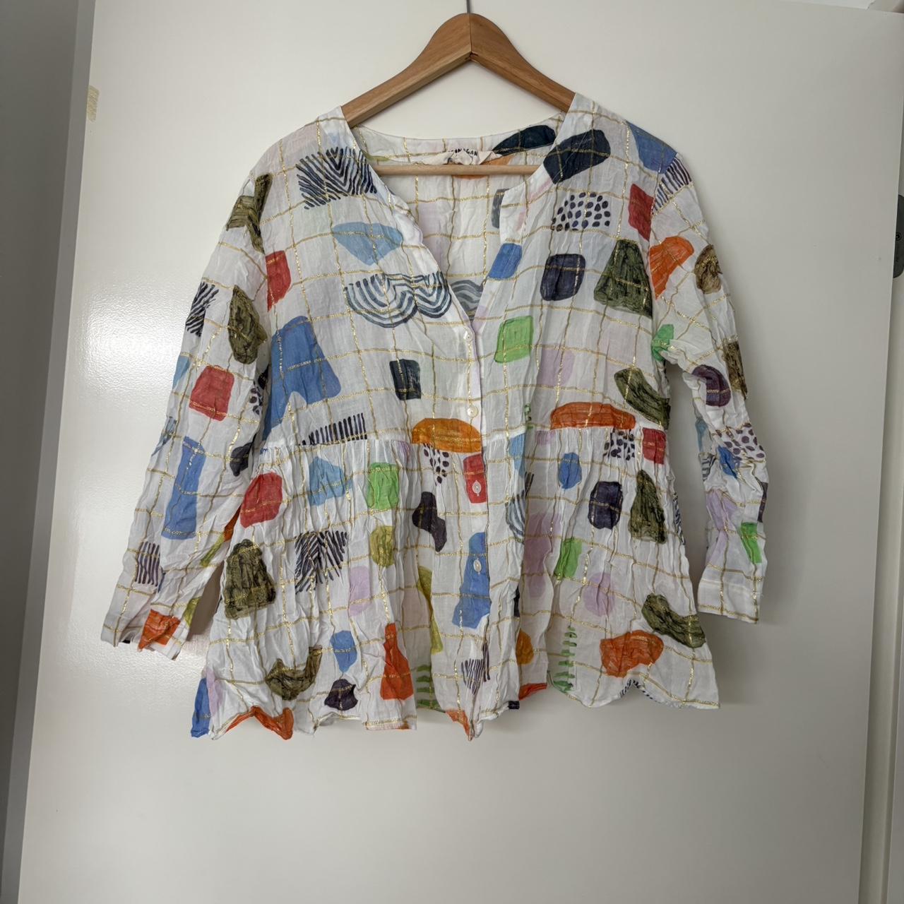 Gorman top Gorman Blouse AUS size - 14 colorful... | Depop