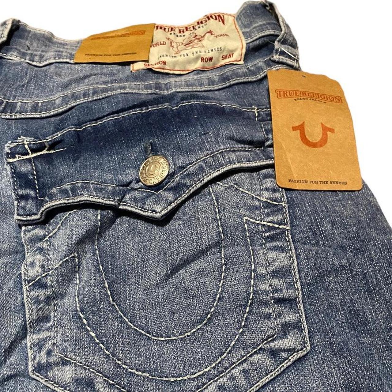 Blue True Religion Denim Jeans grade a never... - Depop