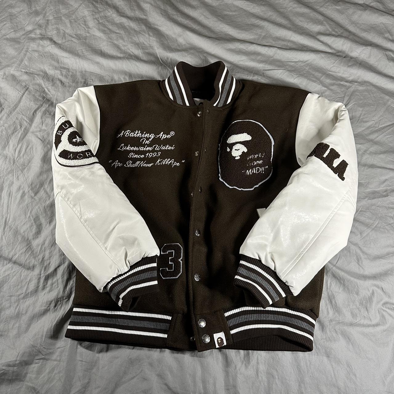 A Bathing Ape Bape Varsity Jacket -brand new never... - Depop