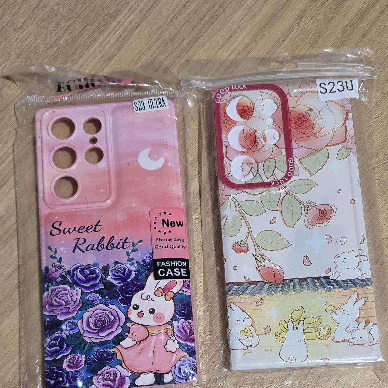 Pink and purple phone cases for Samsung Galaxy S23... | Depop