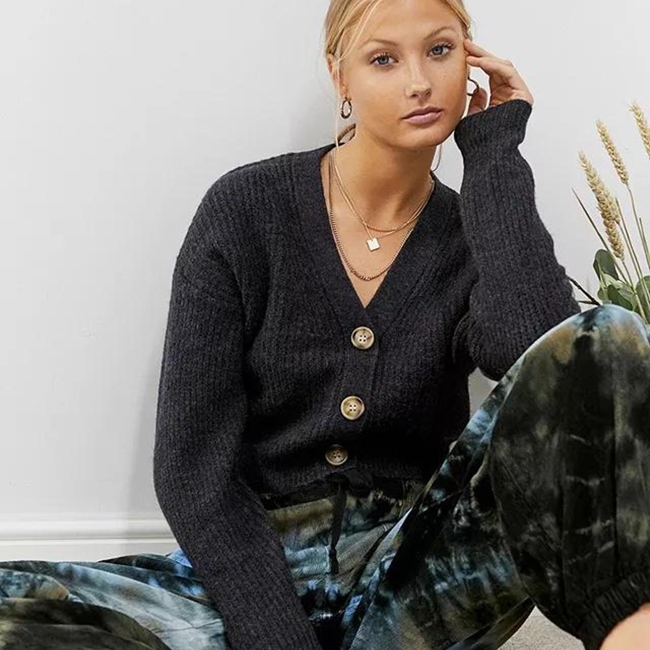 Urban outfitters uo fluffy knit cardigan - Depop