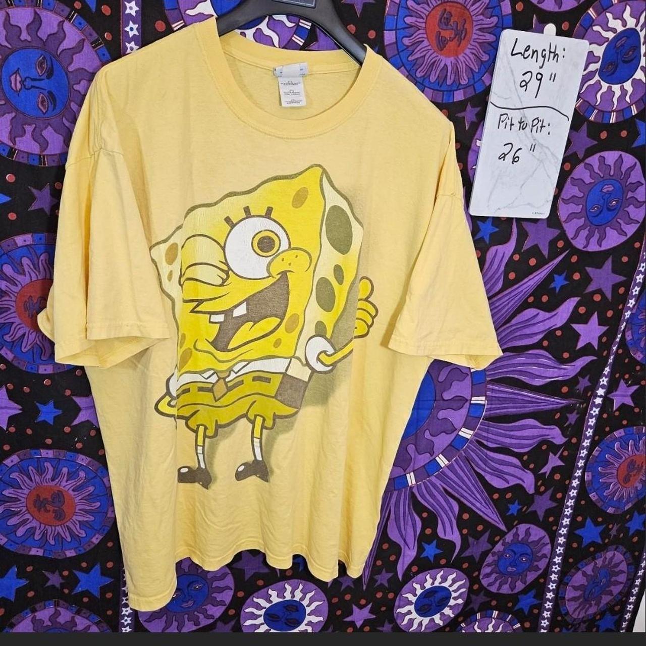 Y2K Universal Studios SpongeBob Square Pants Yellow... - Depop