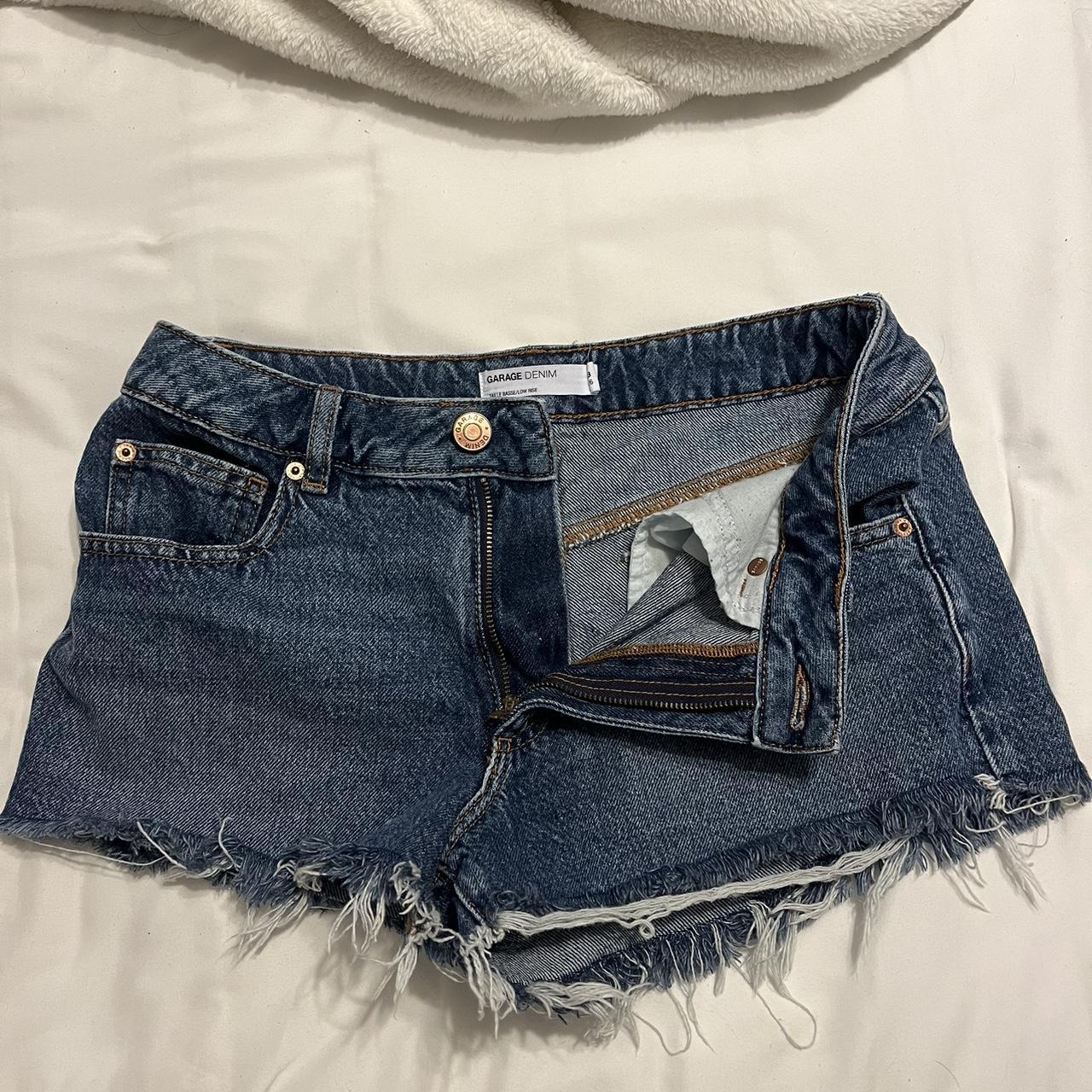 garage low rise jean shorts - Depop