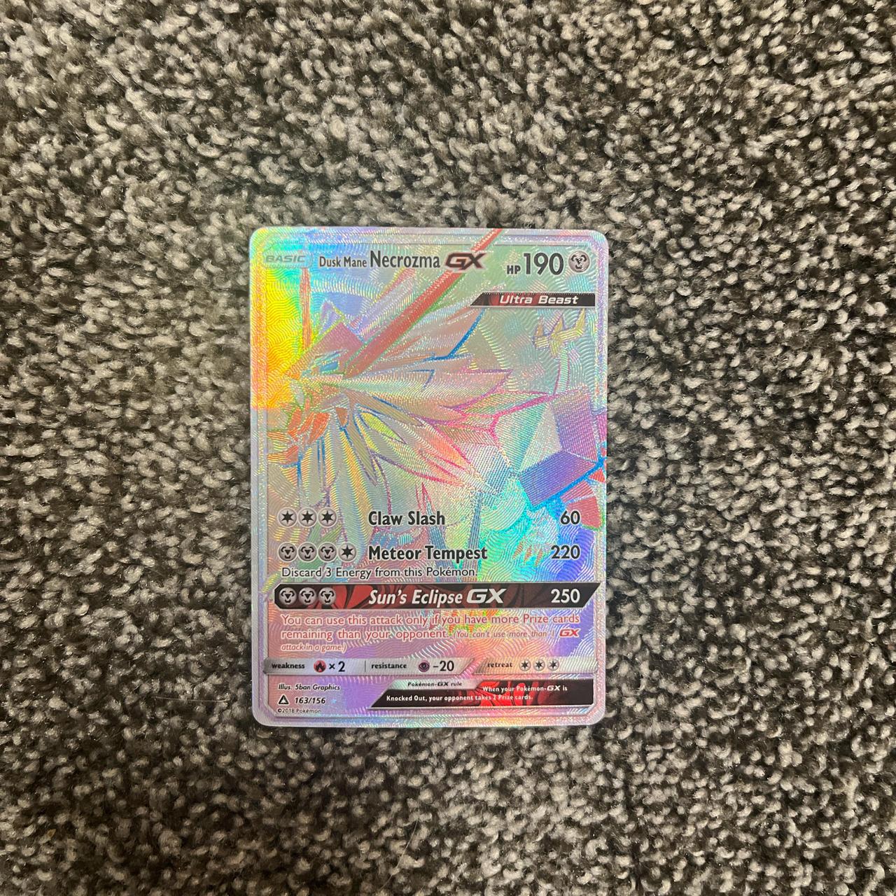 SAR SHINY Ultra Beast Necroma-GX Pokémon card... - Depop