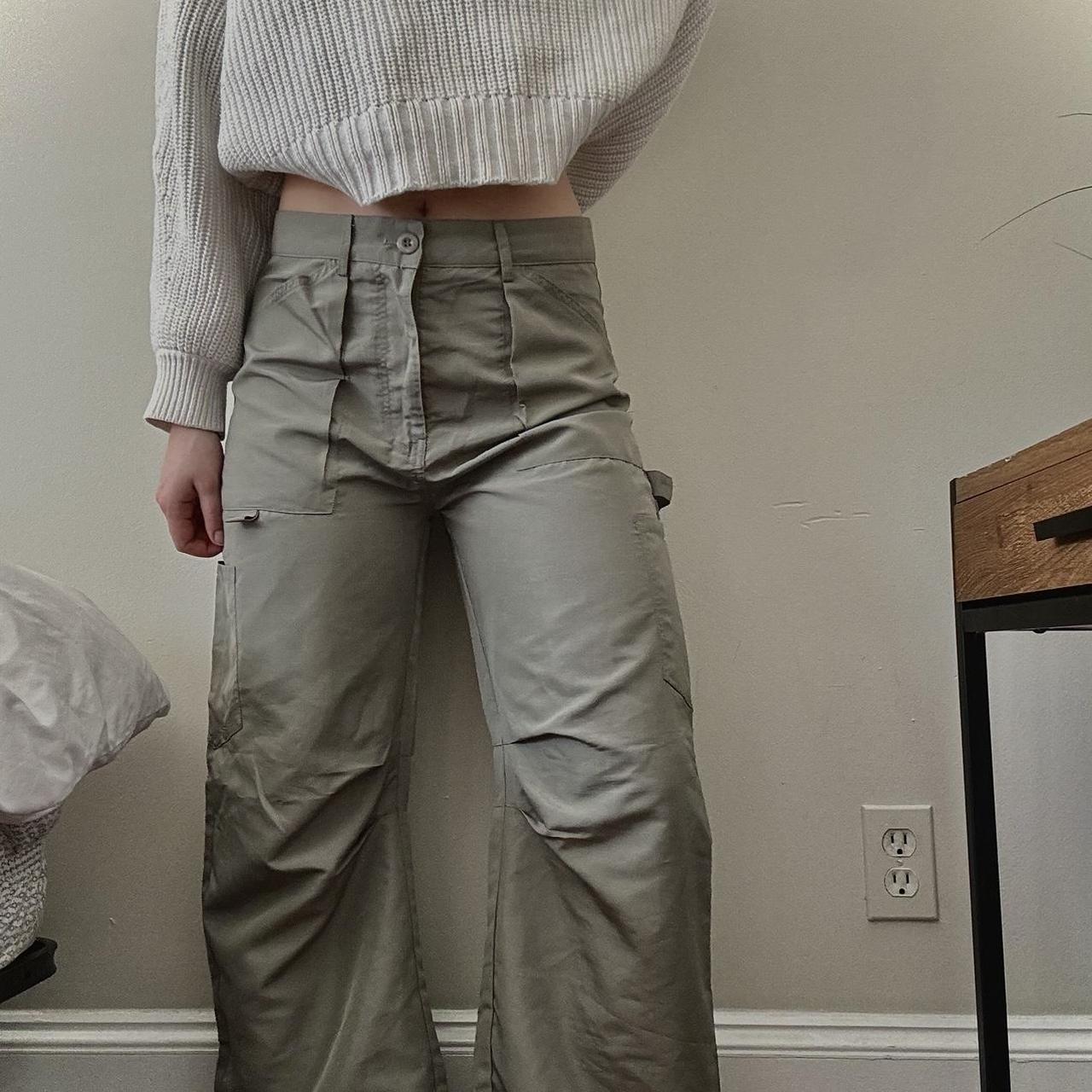 Baggy light army green pants. Never worn but I just... - Depop