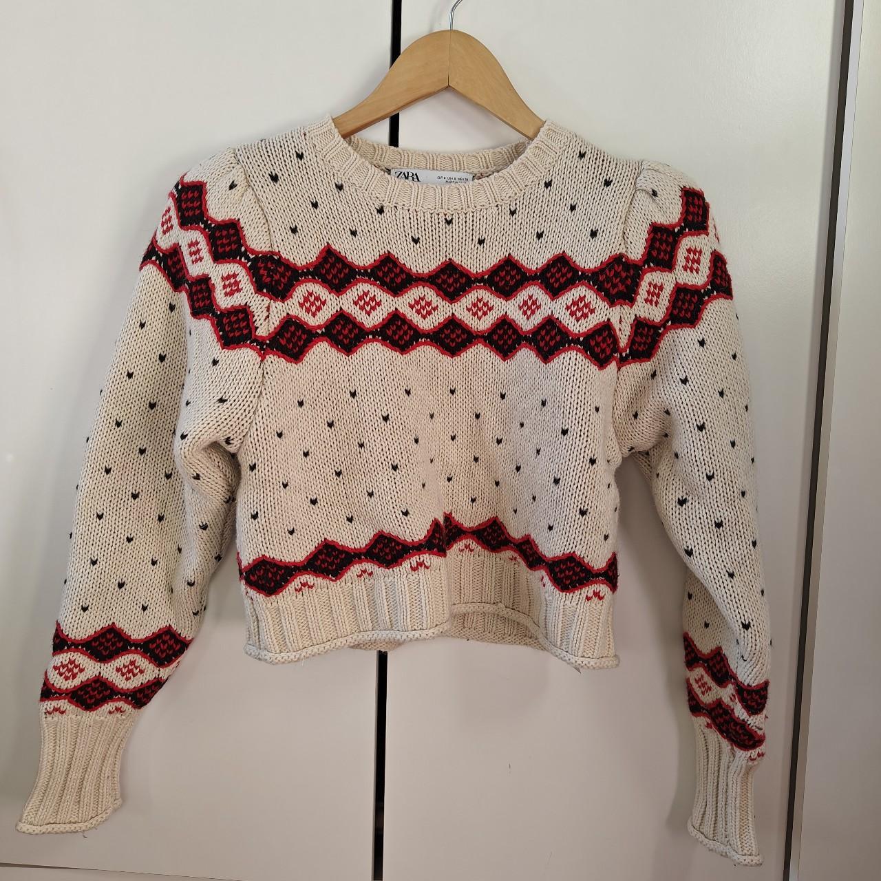 Retro knit jumper, size S #retro #vintage #autumn... - Depop