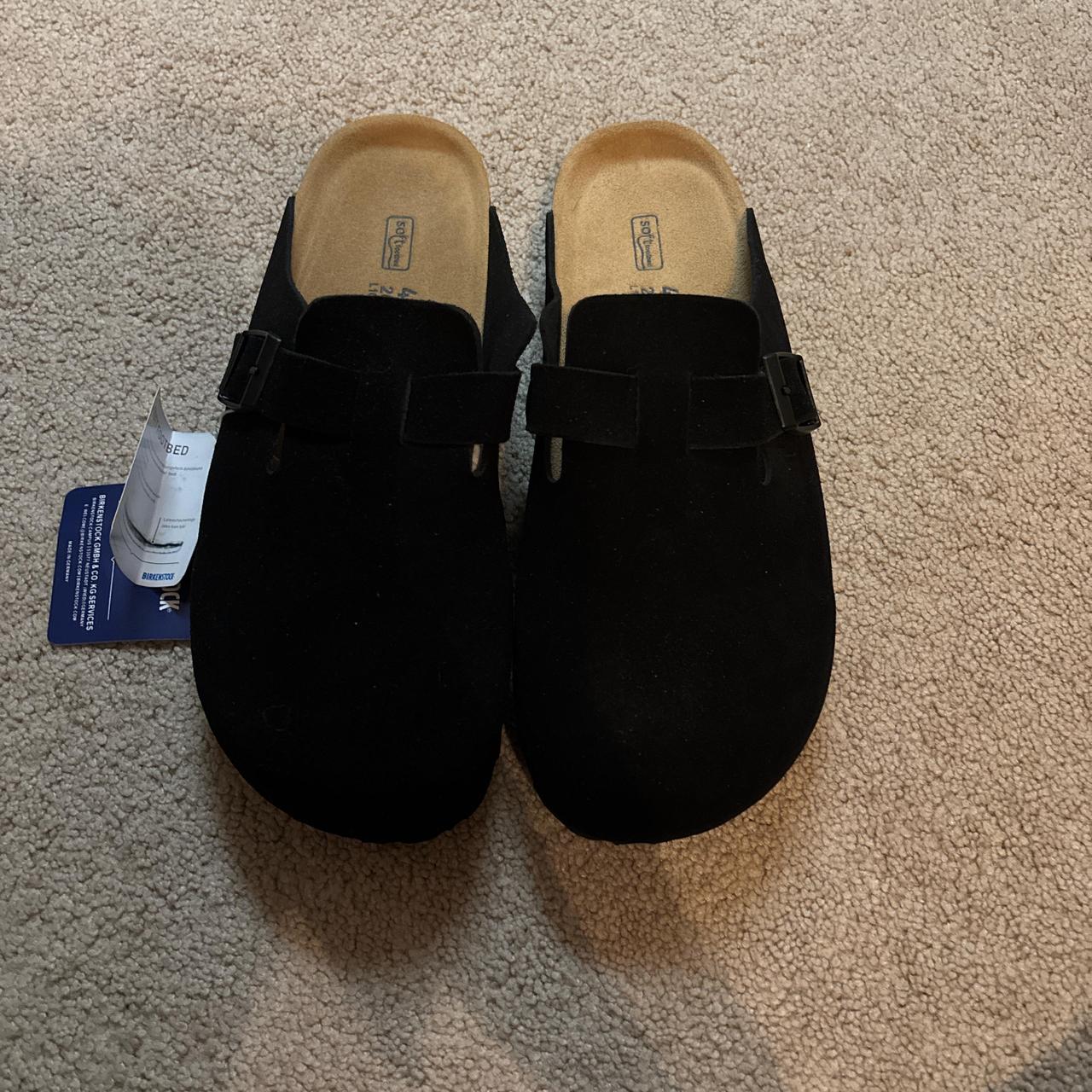 Black birkenstock shoe Birks Brand new - Depop