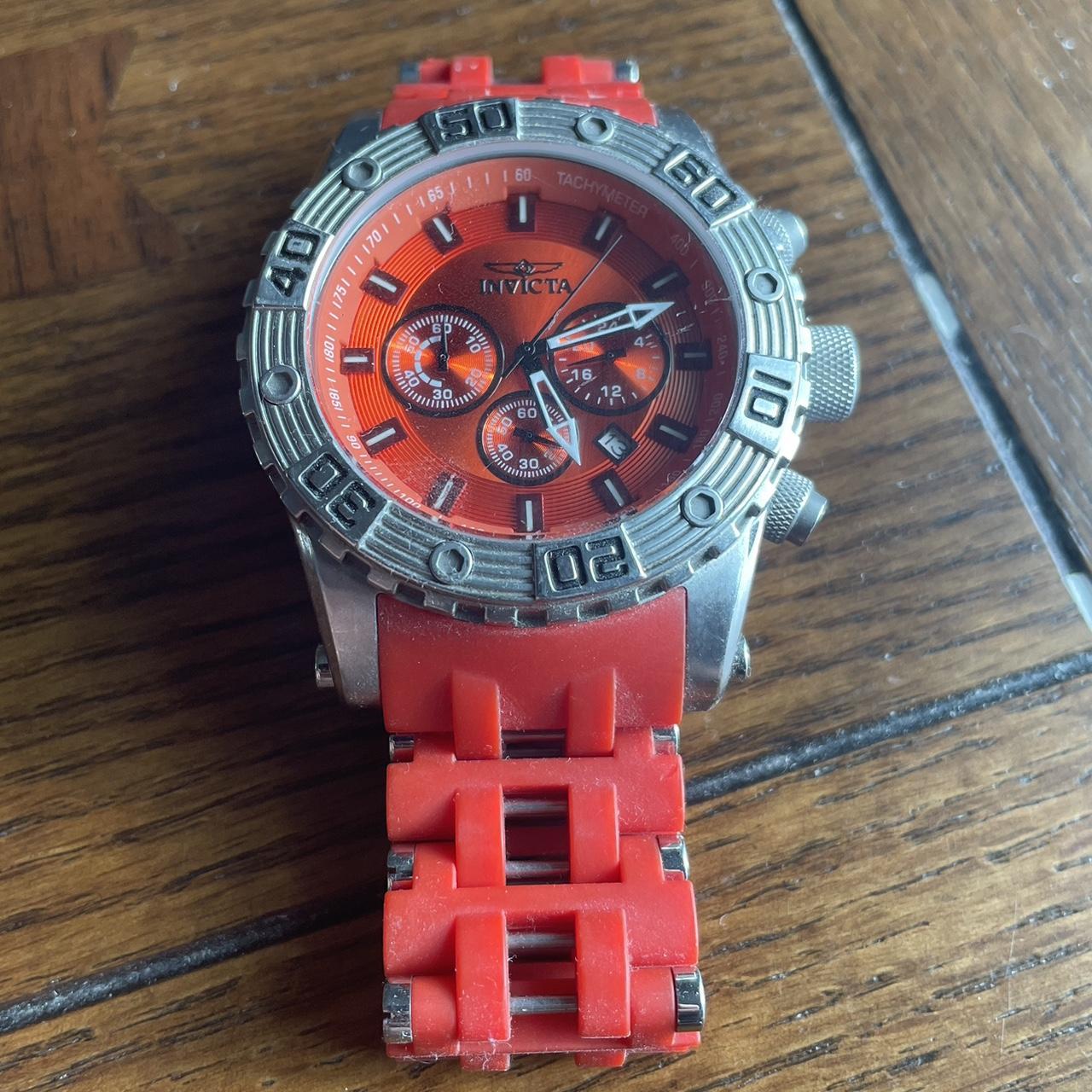 RED INVICTA WATCH!!!! If serious on buying please... - Depop