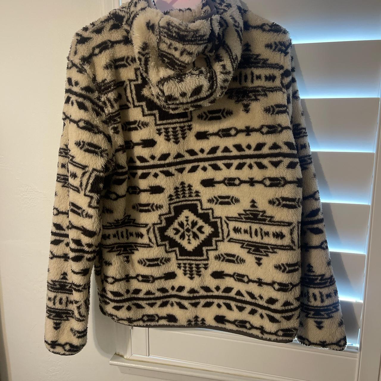 Ariat Black and white Aztec pattern quarter zip up... - Depop