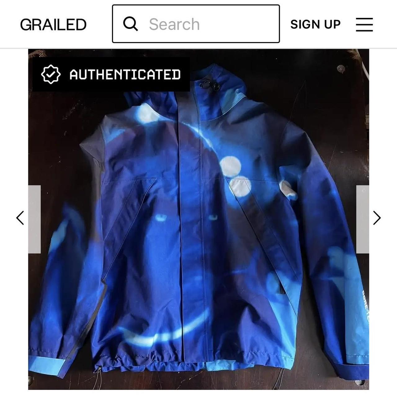 Supreme Men's Blue and White Jacket | Depop