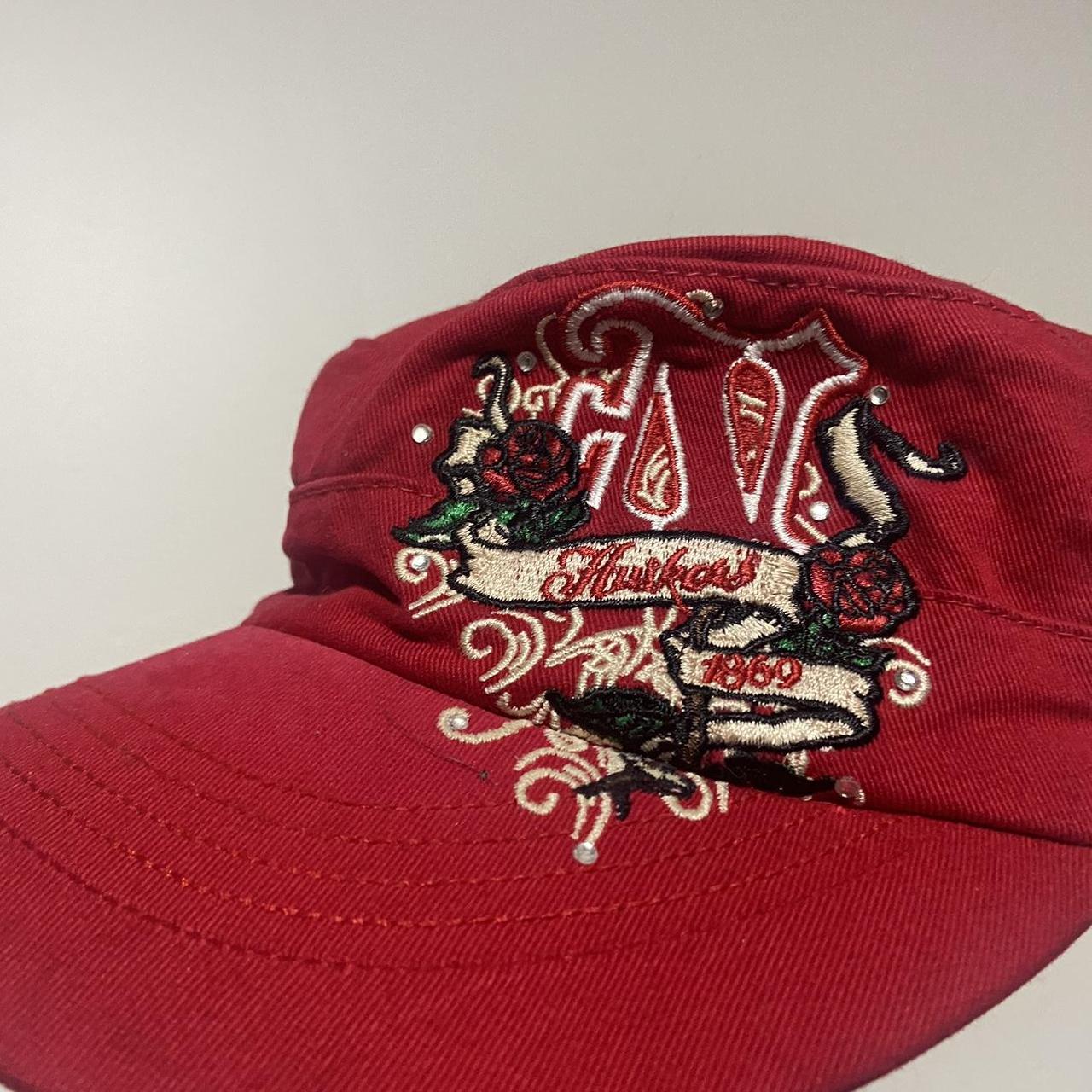 huskies y2k flattop cap … print says huskies (niu... - Depop