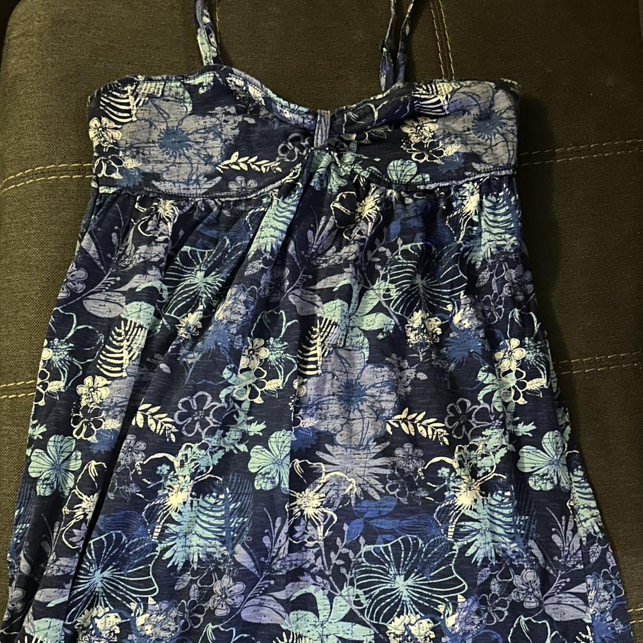 2000s floral beach dress Sized medium looks like a... - Depop