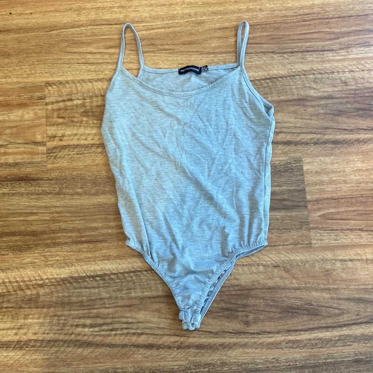 PLT grey bodysuit - Depop