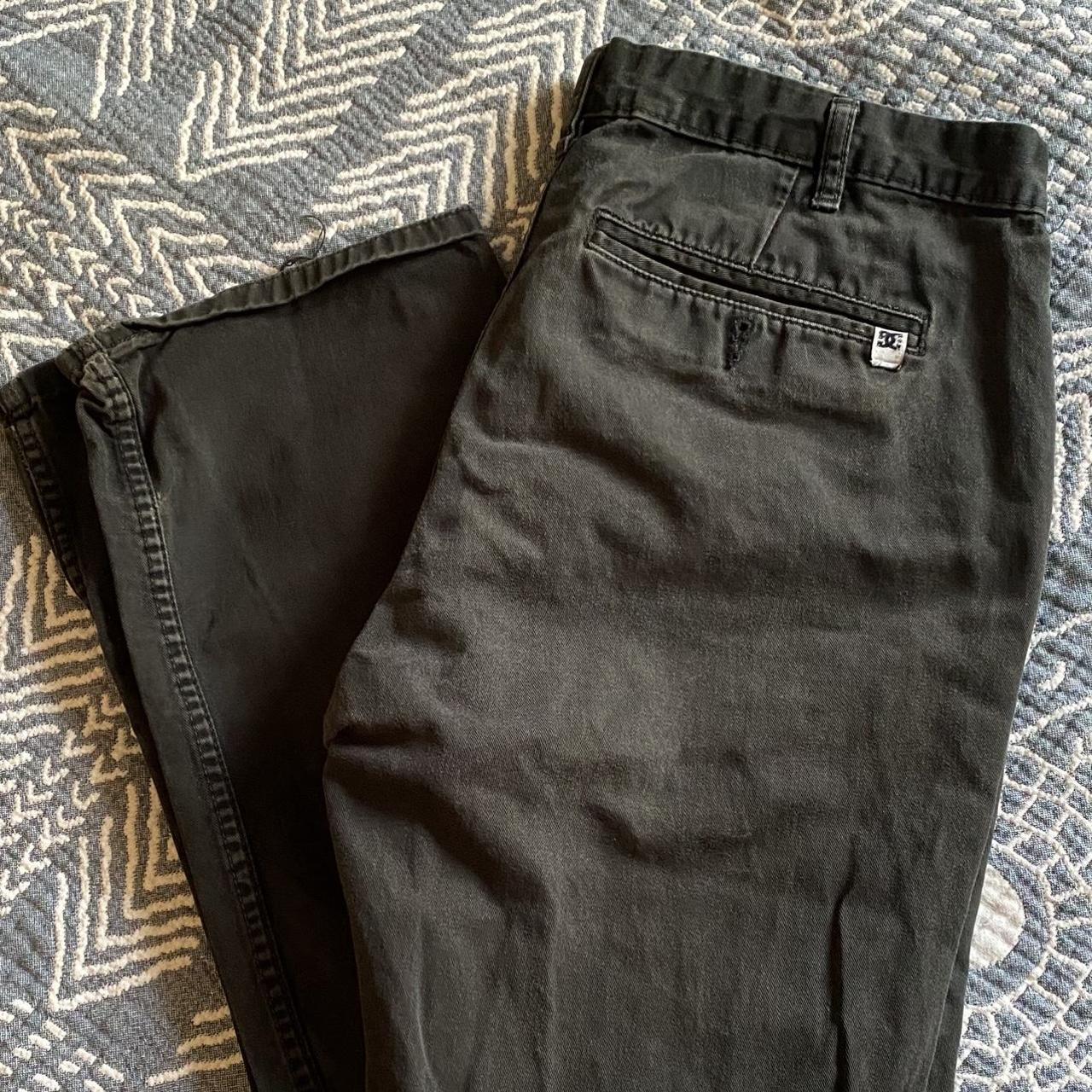 DC black slack pants very nice quality and shape... - Depop