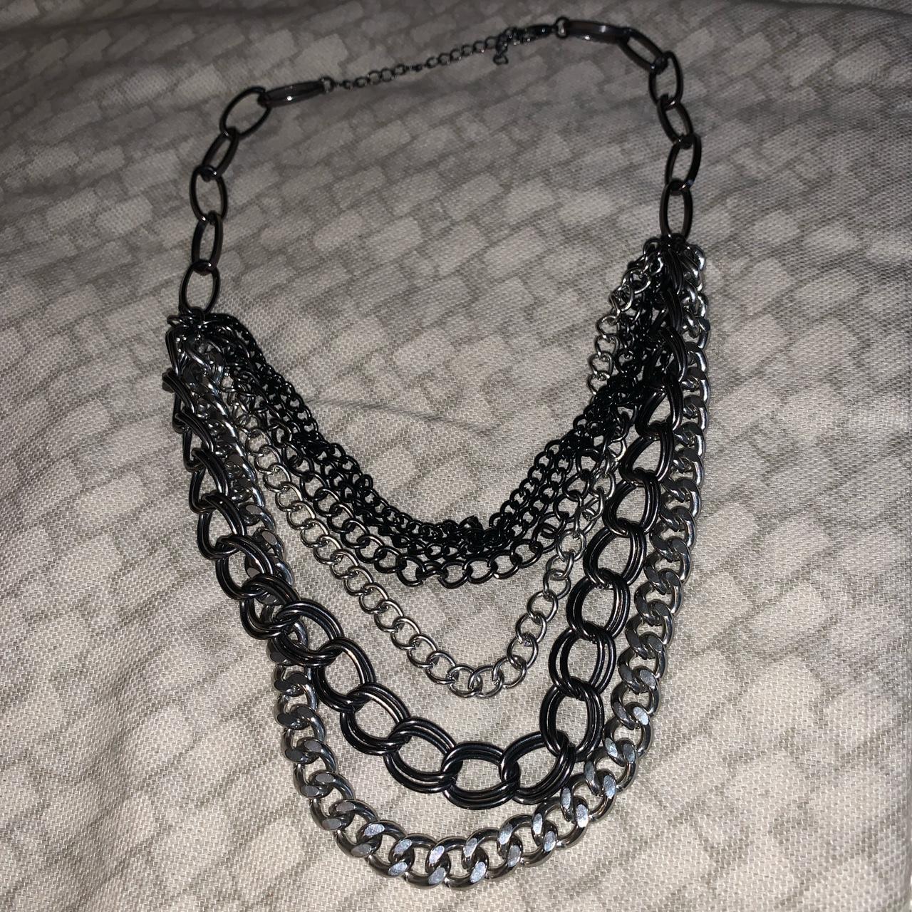 Y2k multi chain necklace in different... - Depop