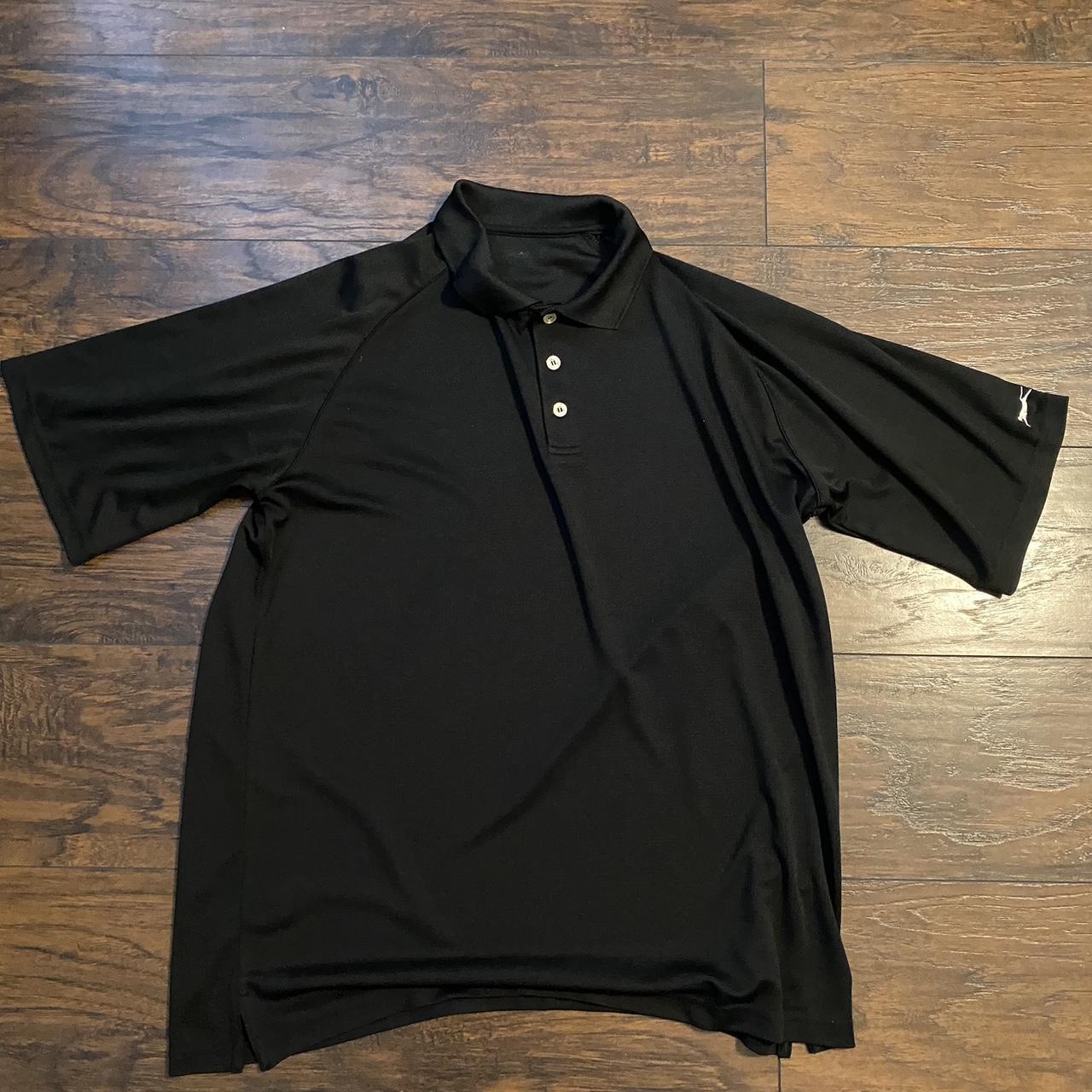 Slazenger Men’s Black Polo Size Large Worn once DM... - Depop