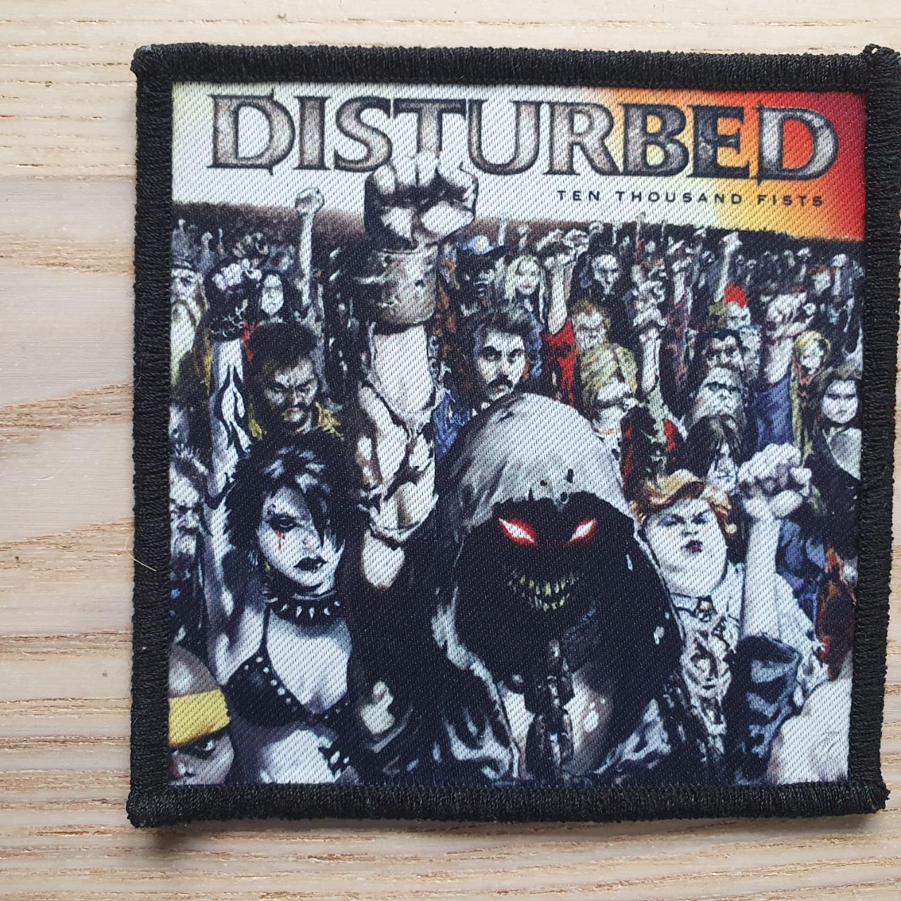 Disturbed Ten Thousand Fists Printed Patch 10 x... - Depop