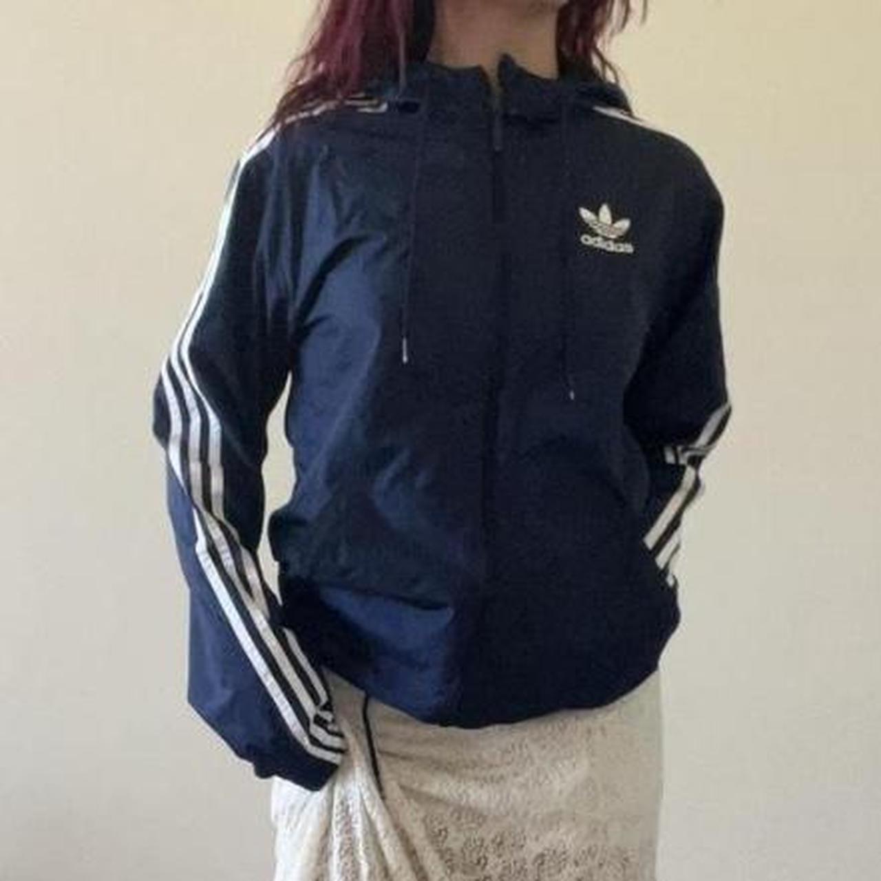 Adidas three striped spray jacket 🔥 Repop! Bought... - Depop