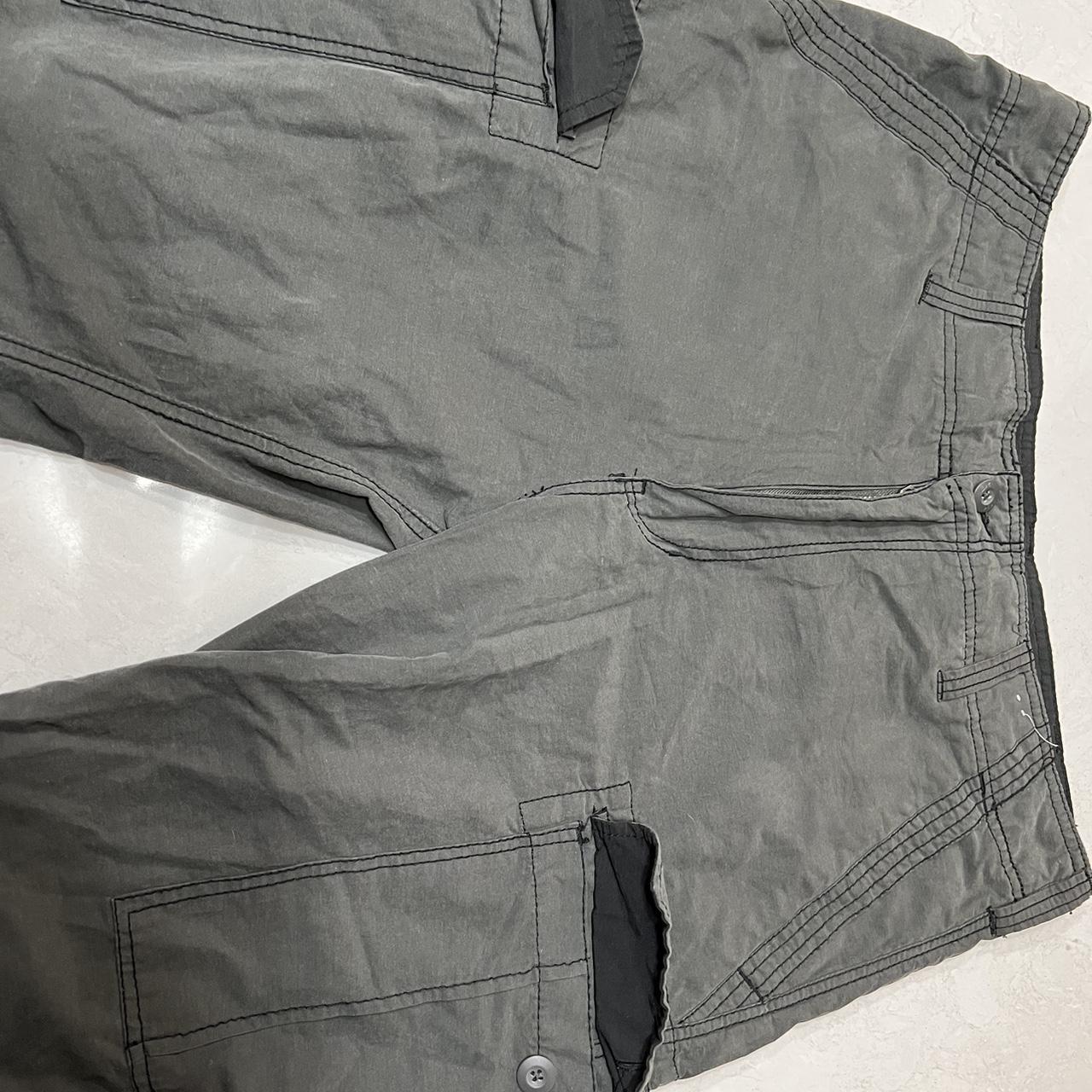 Y2k Cargos with zipper short alternatives no flaws... - Depop