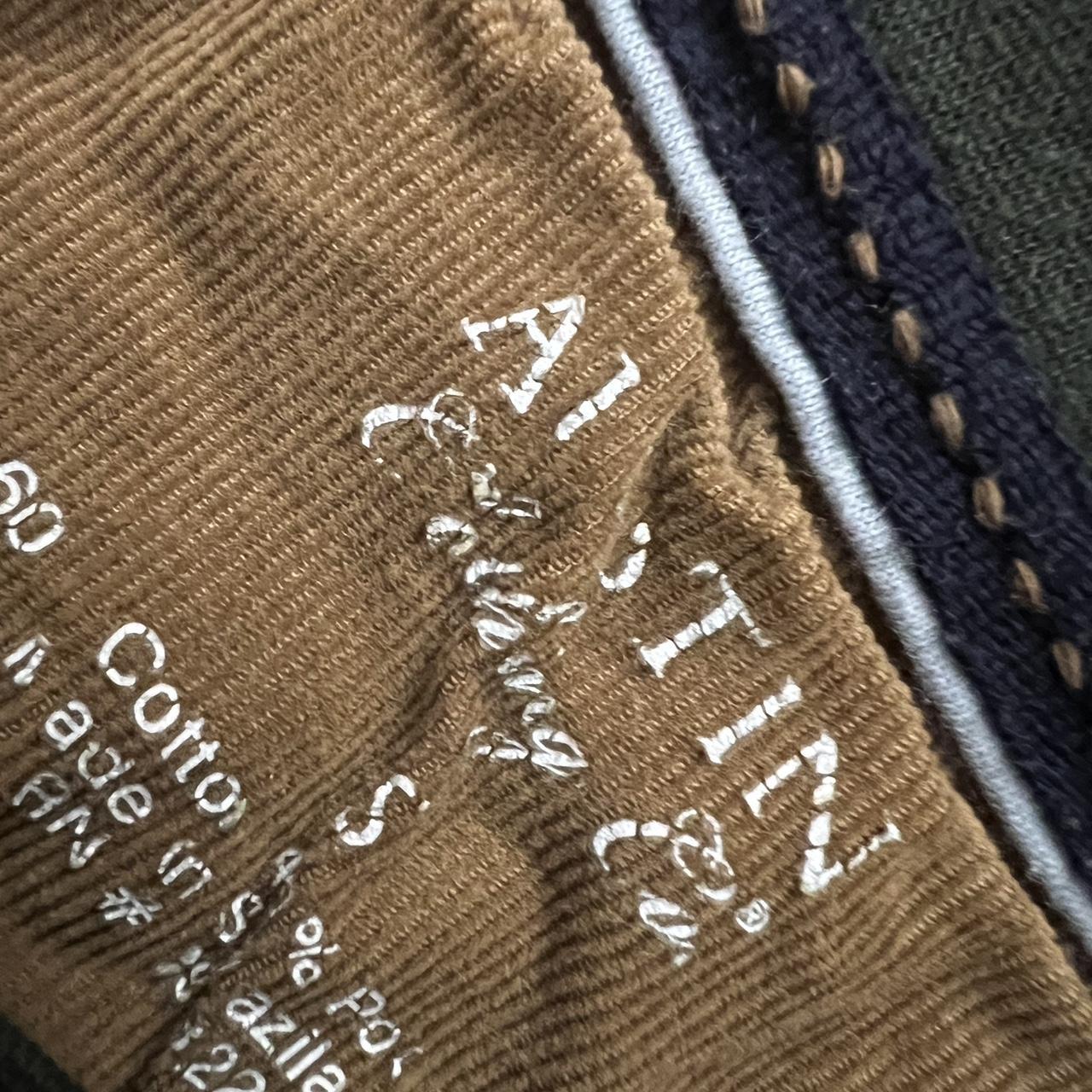 austin men’s green and white sweater sized small no... - Depop