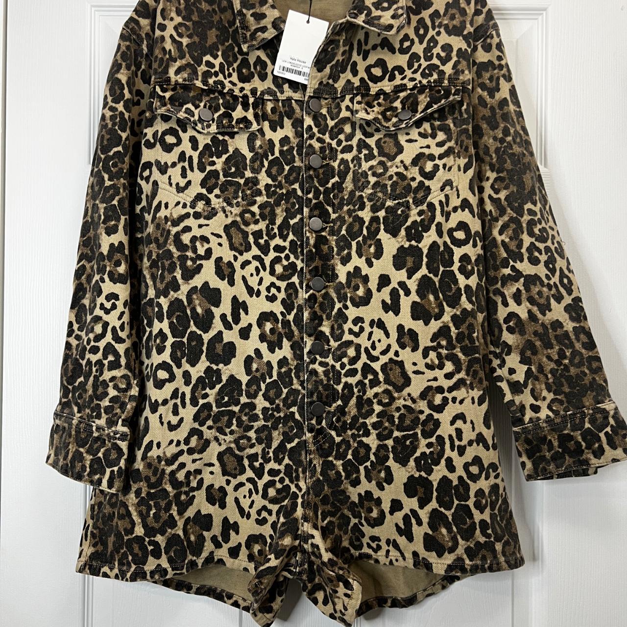 Hale House. Lexi Longsleeve. Leopard Romper. Size... | Depop