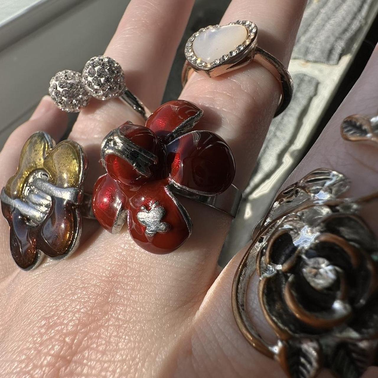 super cute coquette heart ring! 🎀 around size 7-8 dm... | Depop