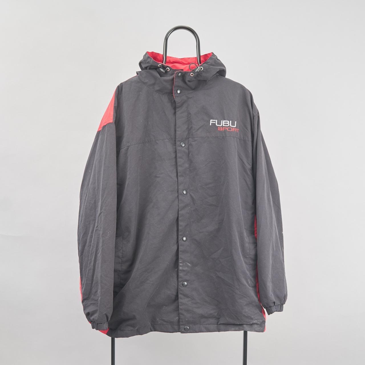 Vintage Fubu Sport Jacket Black XL Full zip jacket... - Depop