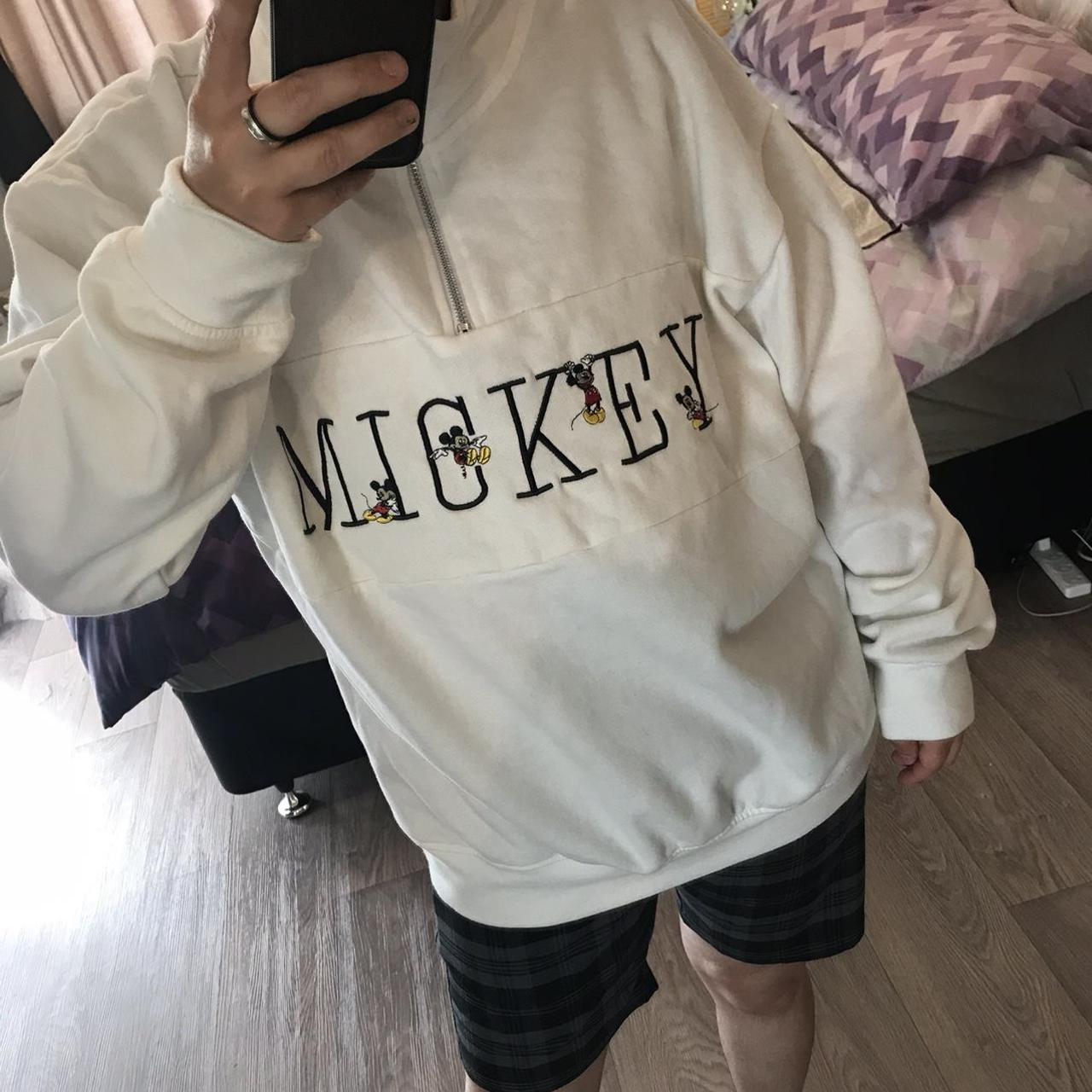 Super soft embroidered Mickey Mouse jumper! Size... - Depop