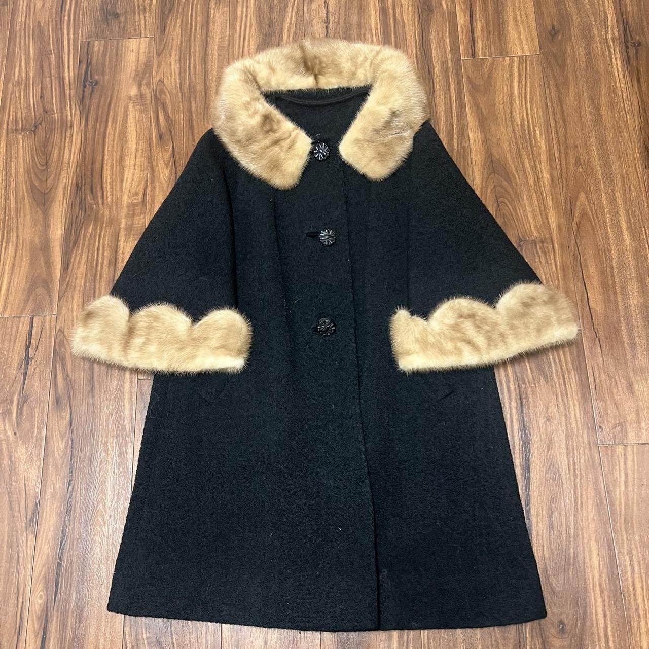 Vintage 1930s amazing fur trench coat jacket. This... - Depop