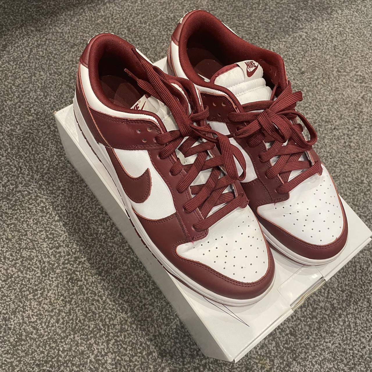 Nike Dunk Low - Team Red Burgundy - Depop