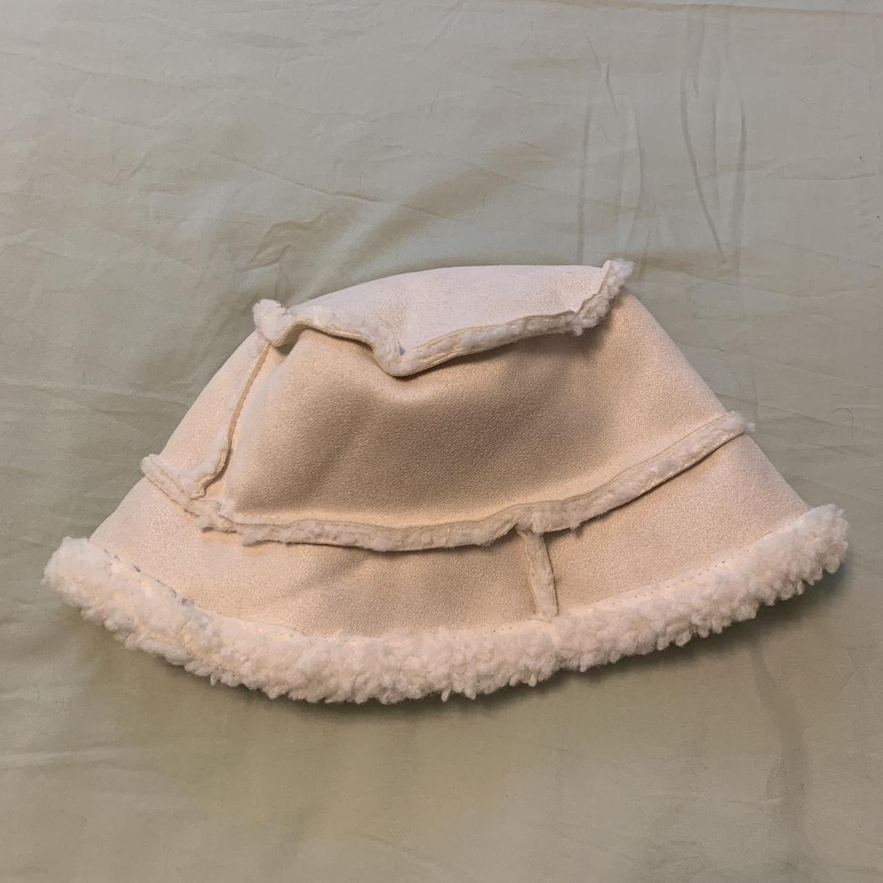 Women's White and Cream Hat | Depop