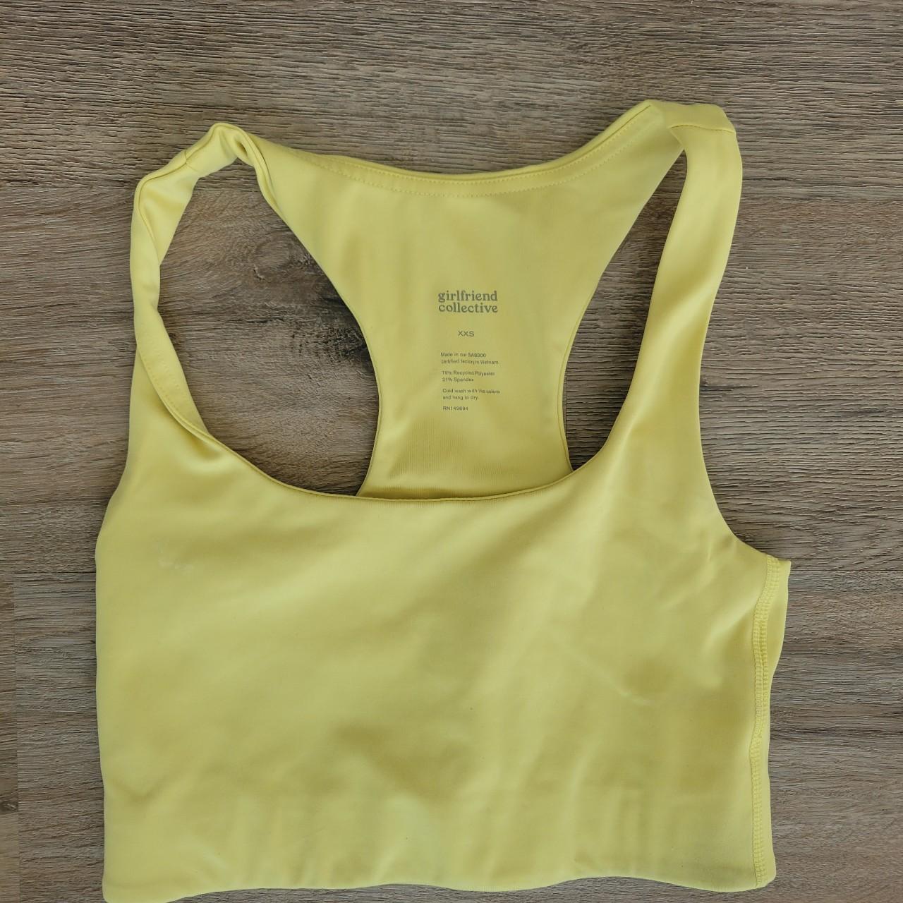 Girlfriend Collective Yellow Exercise Set Palamo... - Depop