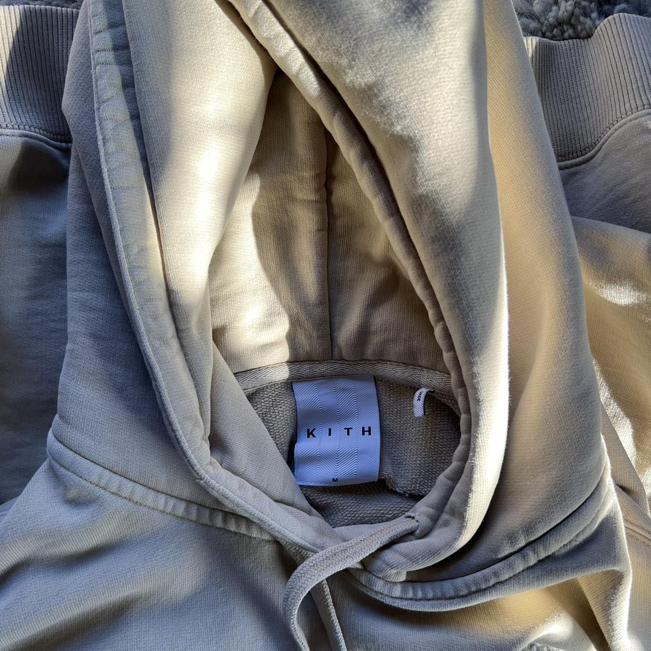 KITH cropped alexa sweatshirt (tan) size:... - Depop