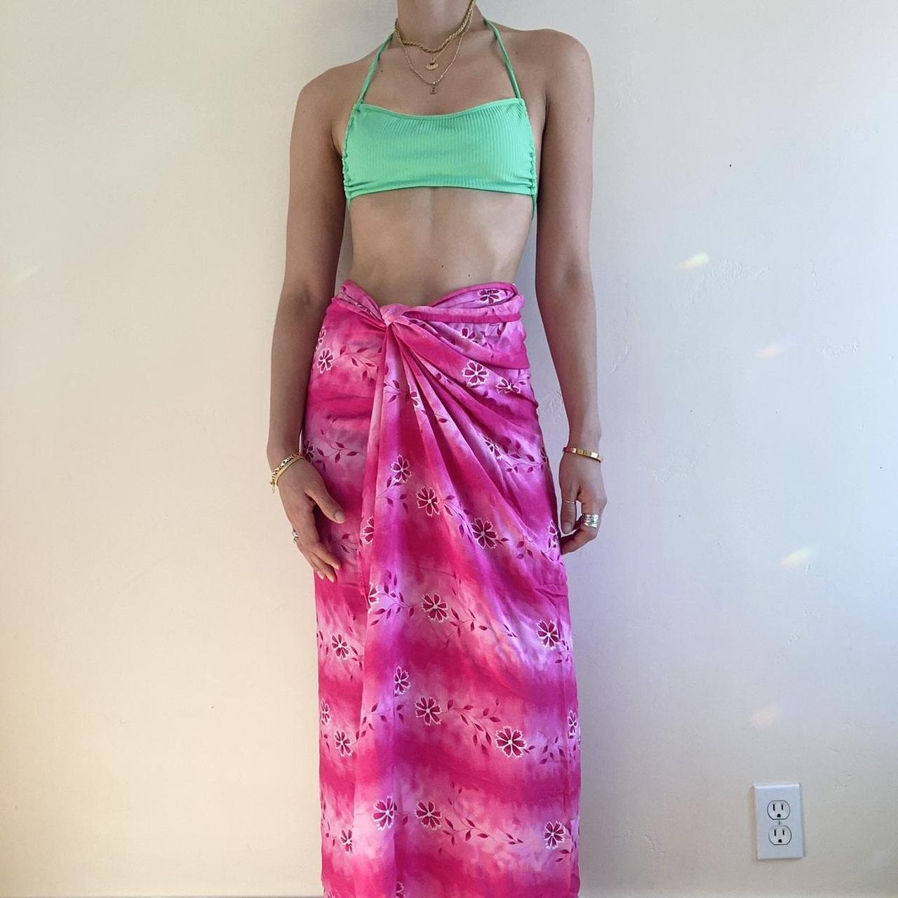 Pink Beach Cover Up - Can be worn and styled in a... - Depop