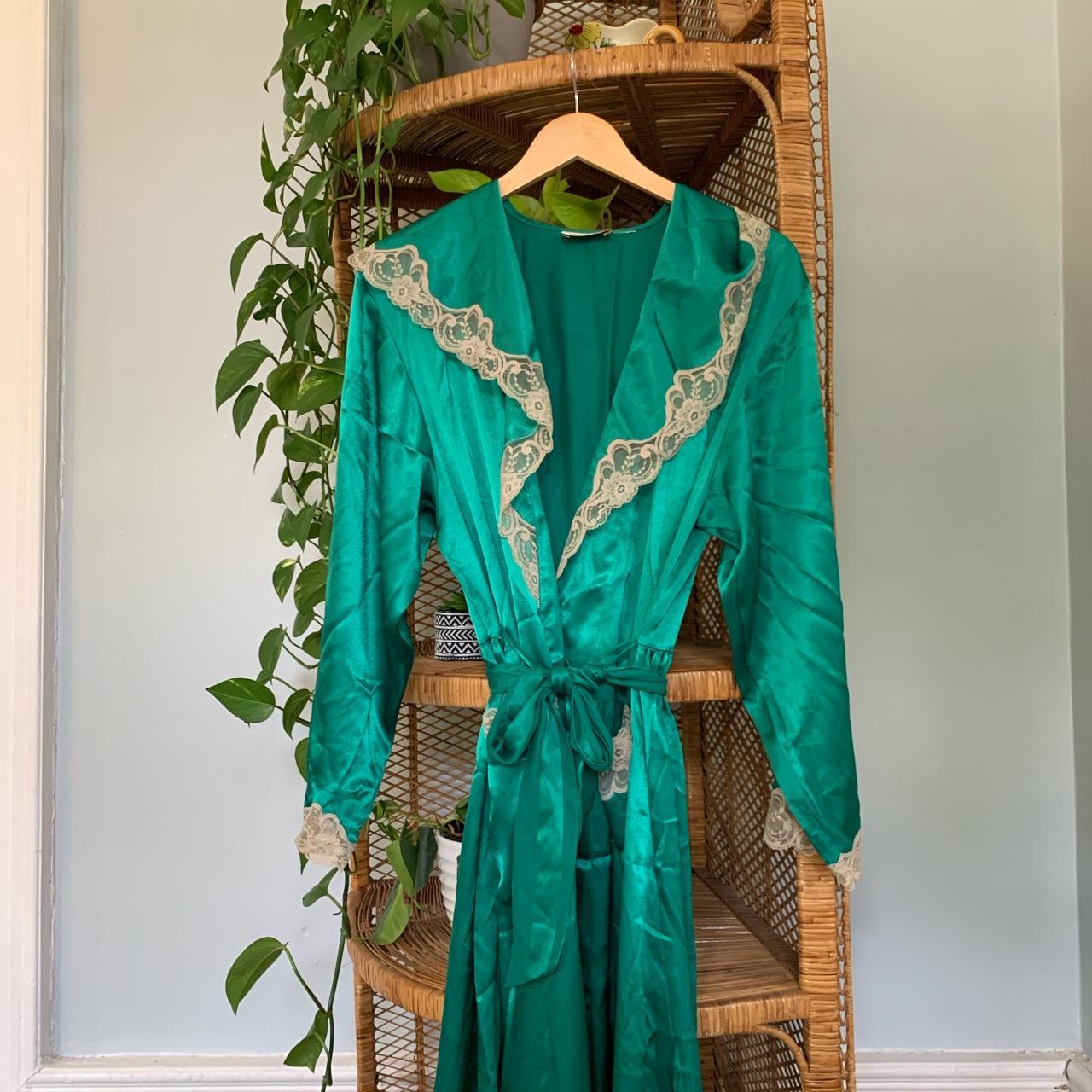 Vintage emerald green and lace Victoria’s Secret... - Depop