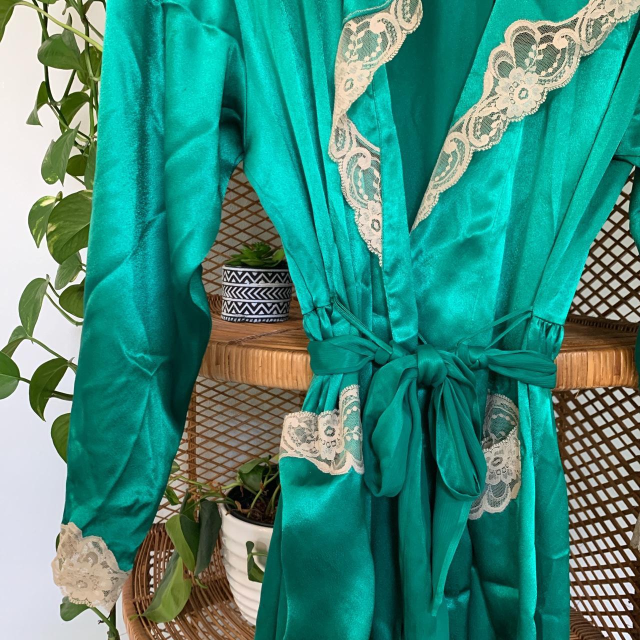 Vintage emerald green and lace Victoria’s Secret... - Depop