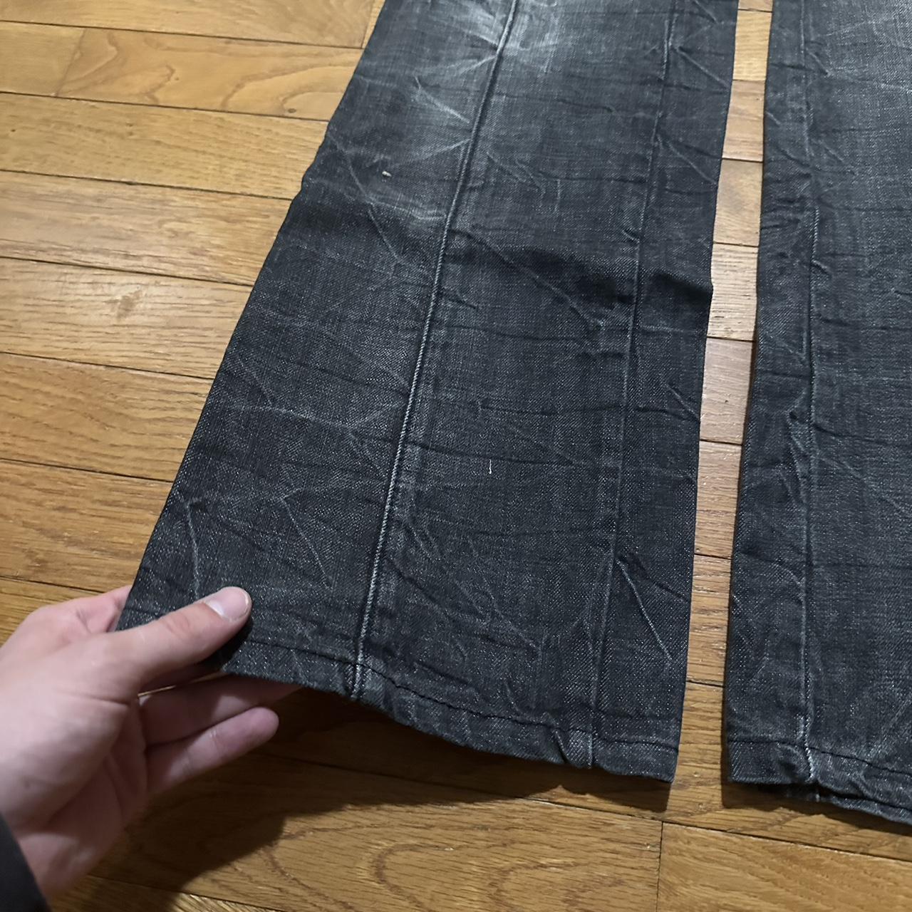 Semantics Design Bootcut Black Denim Pants Size... - Depop