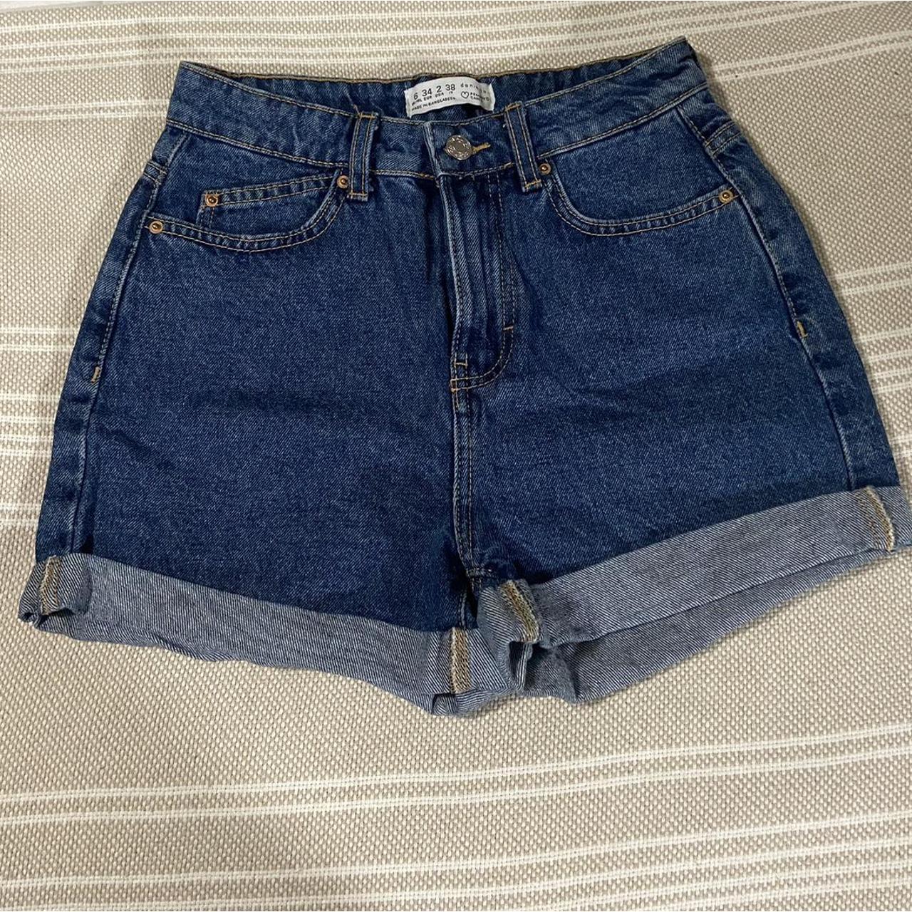 ⚠️ DEPOP PAYMENTS ONLY⚠️ High-waisted Denim shorts... - Depop