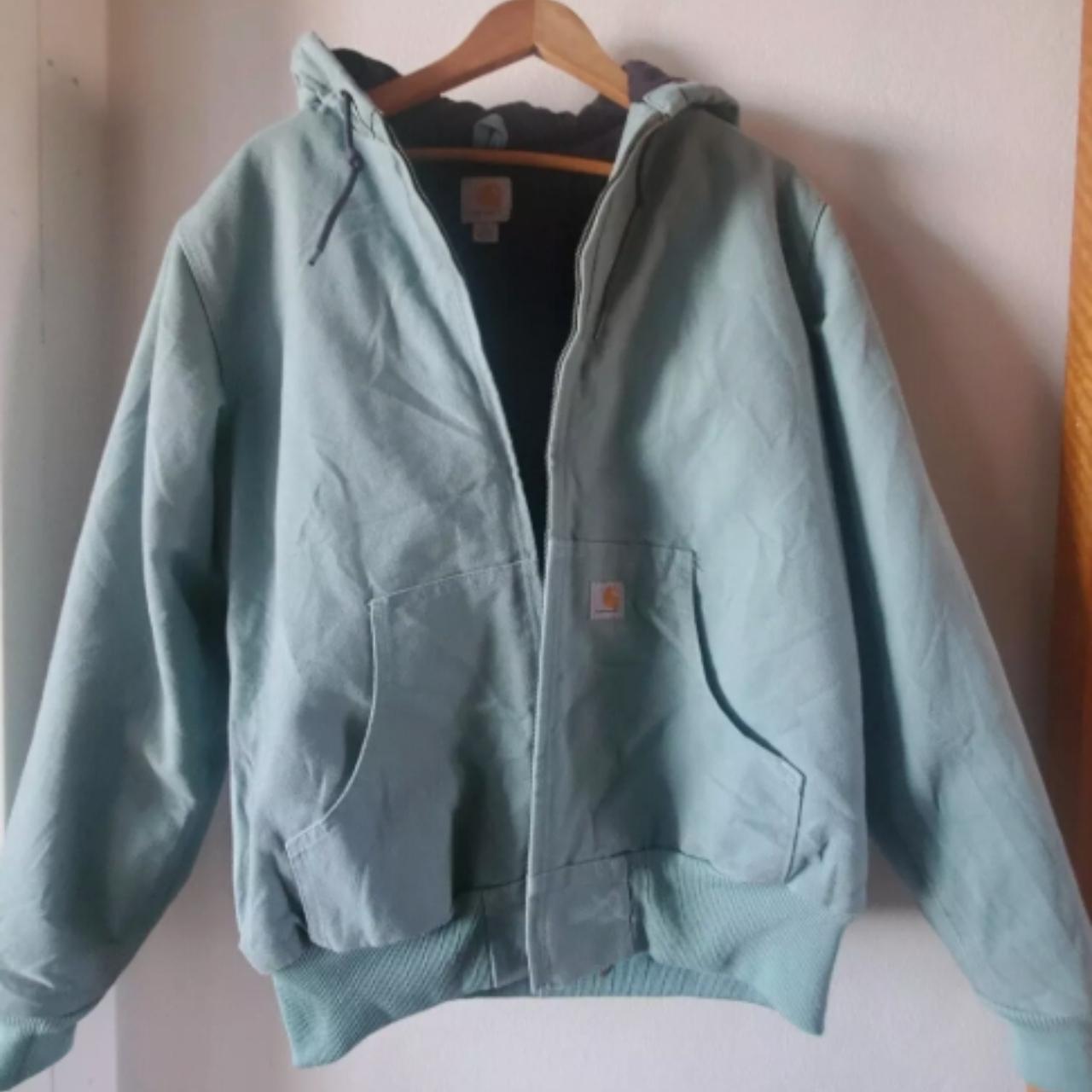 Carhartt Jacket RN 14806 Jacket Powder Blue Rare... - Depop
