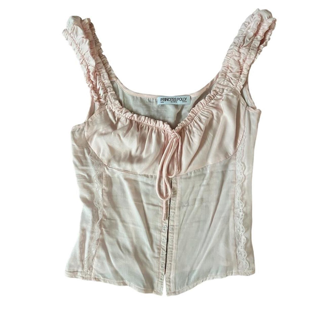 Princess Polly baby pink trinket top. so so cute... - Depop