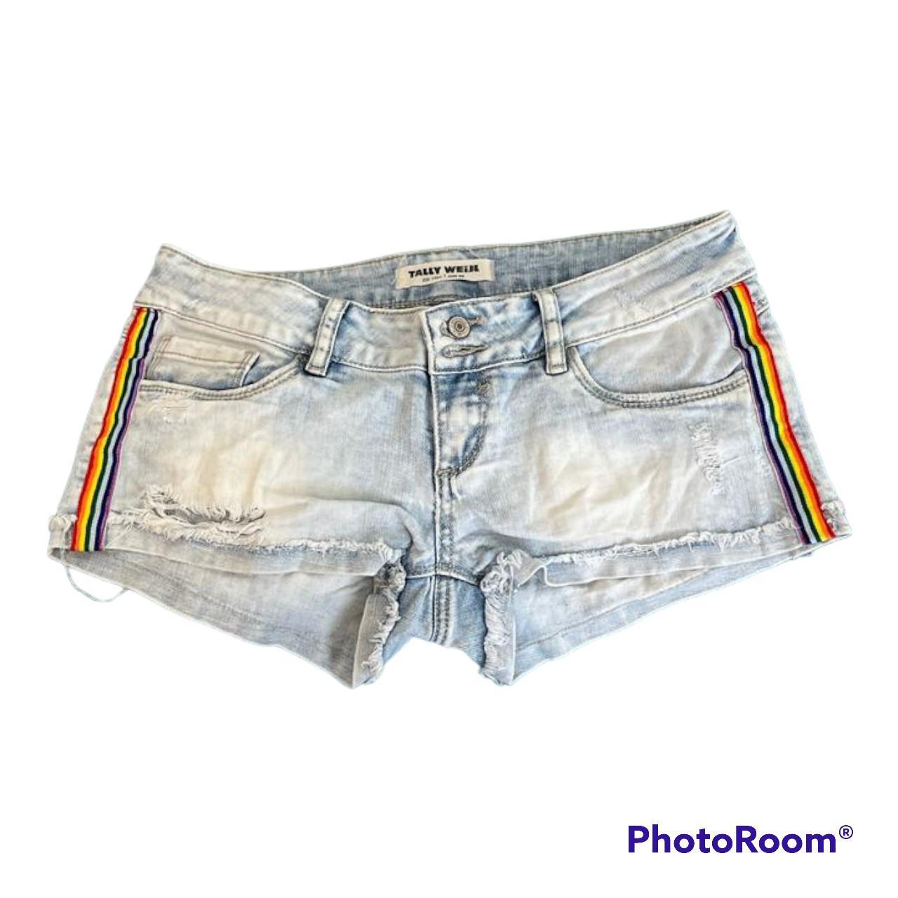 Super cute micro mini denim shorts by Swiss/... - Depop