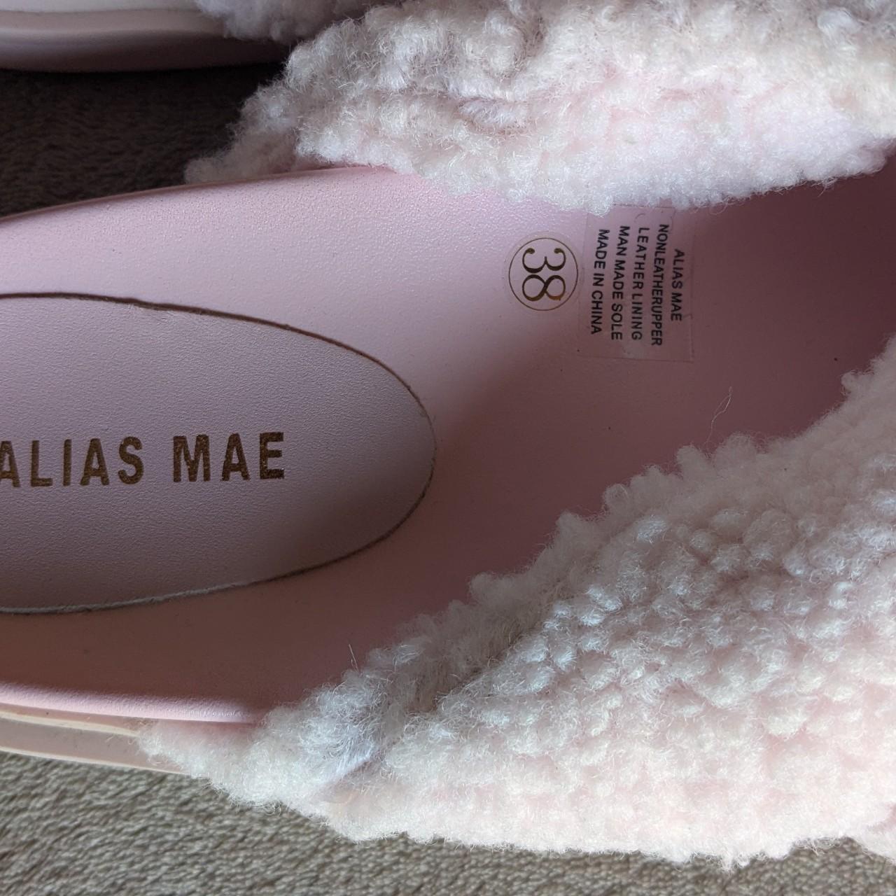 Alias Mae fluffy pale pink slides, size EU 38. Brand... - Depop