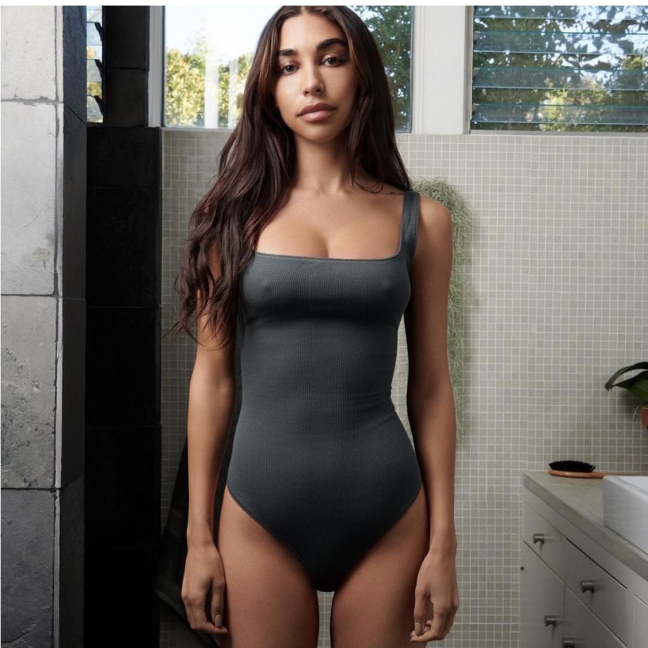 SKIMS COTTON RIB BODYSUIT | DEEP SEA Great value!... - Depop