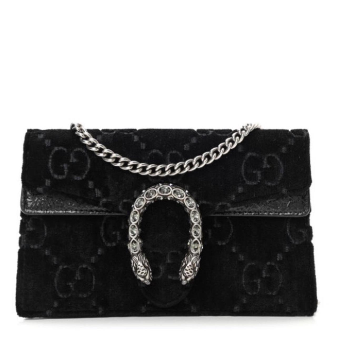 Velvet GG Monogram Super Mini Dionysus Shoulder Bag... - Depop